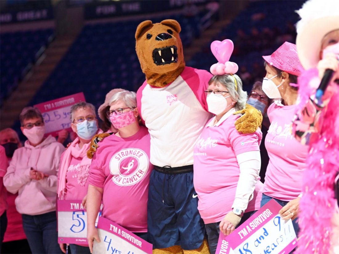 Penn State turns the BJC Pink: Lady Lions play annual Pink Zone Game to ...